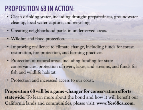 Proposition 68: Investing in Our Future - Eastern Sierra Land Trust