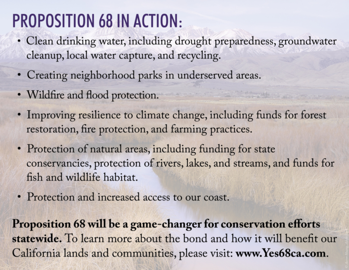 Proposition 68: Investing in Our Future - Eastern Sierra Land Trust